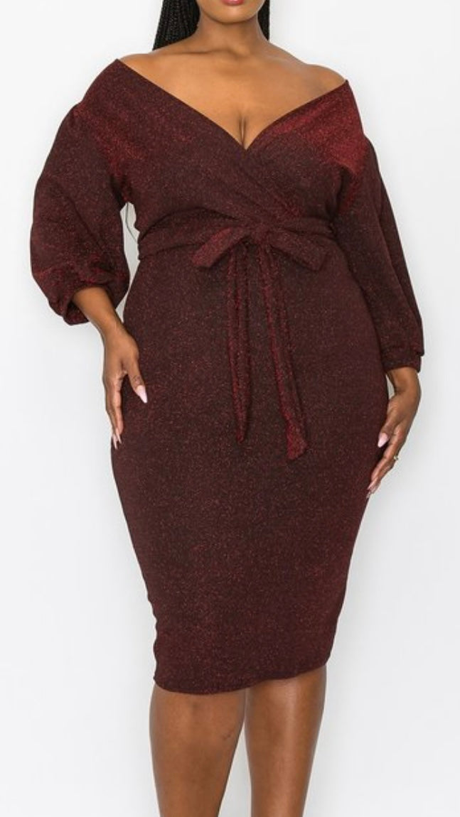 Sparkle Midi Dress (Curvy) – The Sheek Boutique